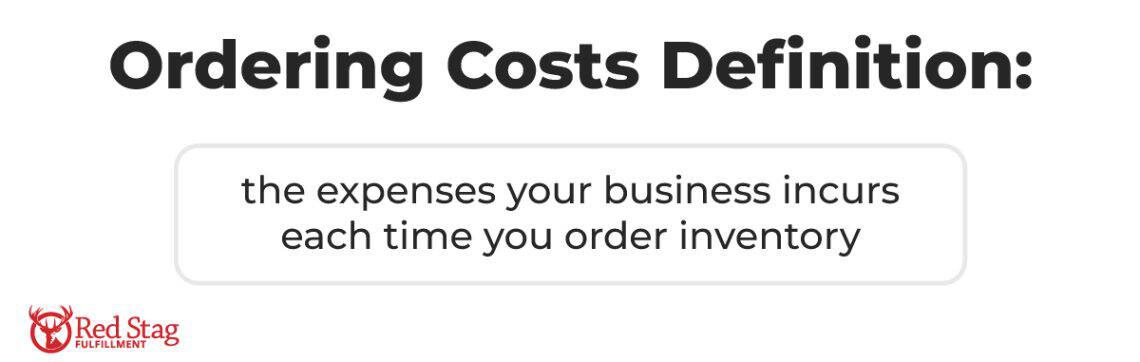 What are ordering costs? definition, calculators, examples | Red Stag ...