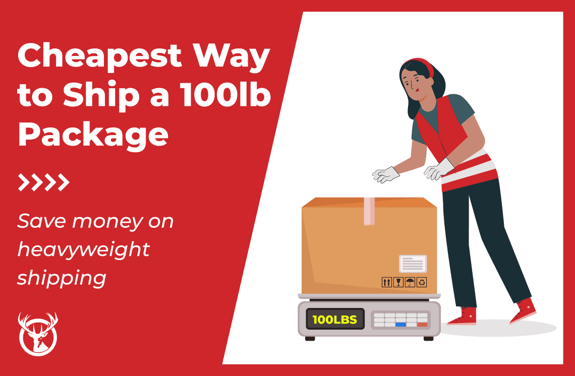 What is the cheapest way to ship a 100 lb package? | Red Stag Fulfillment