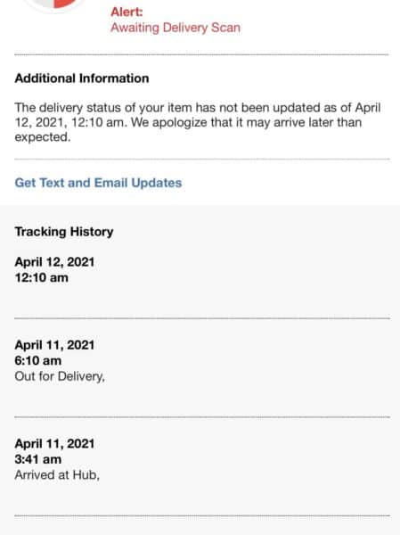 What's Scheduled Delivery Pending & Awaiting Delivery Scan? | Red Stag